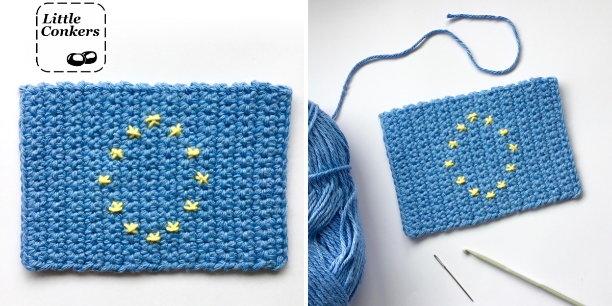 European Union Flag Crochet Pattern - Little Conkers