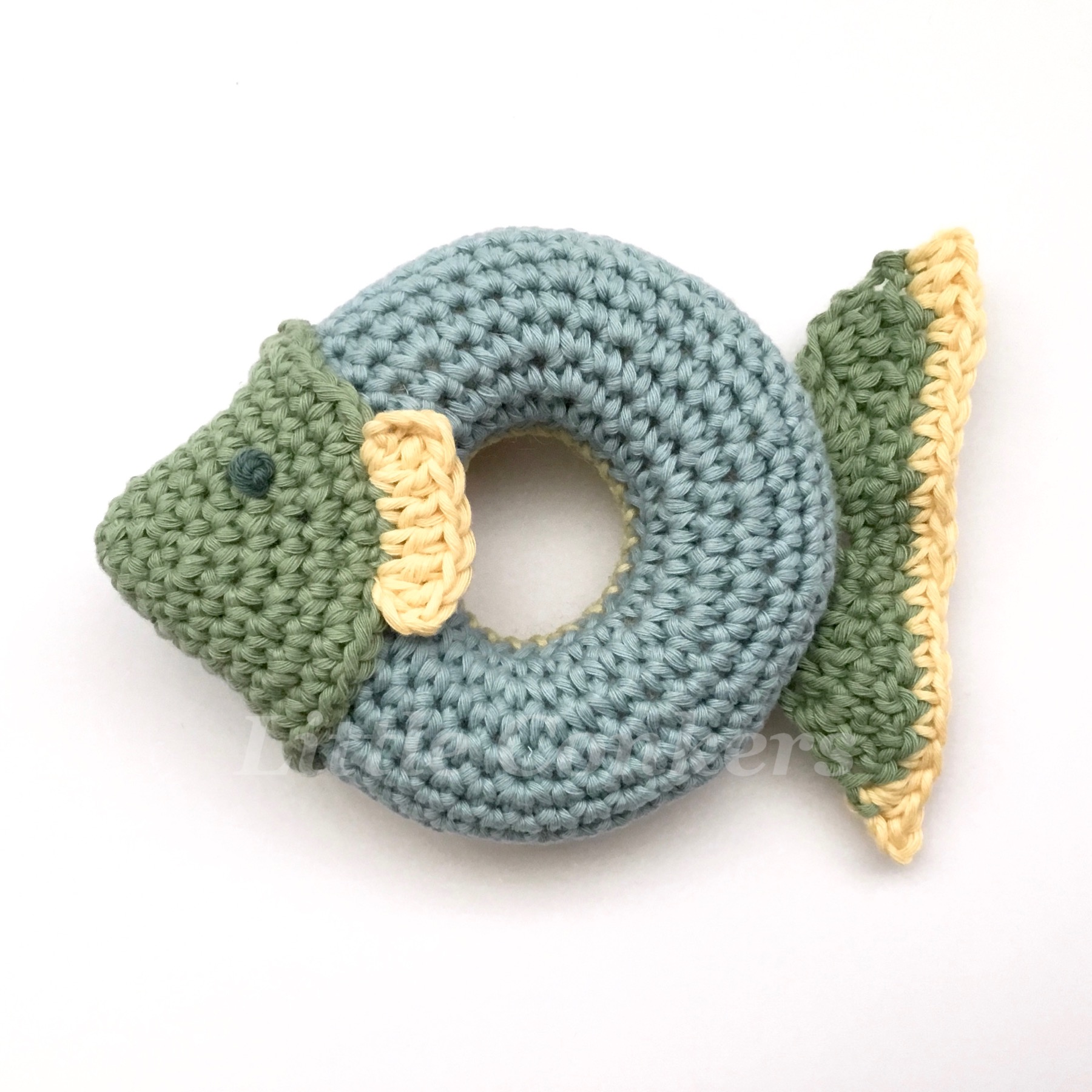 Grippy Ring Fish Toy Crochet Pattern - Little Conkers