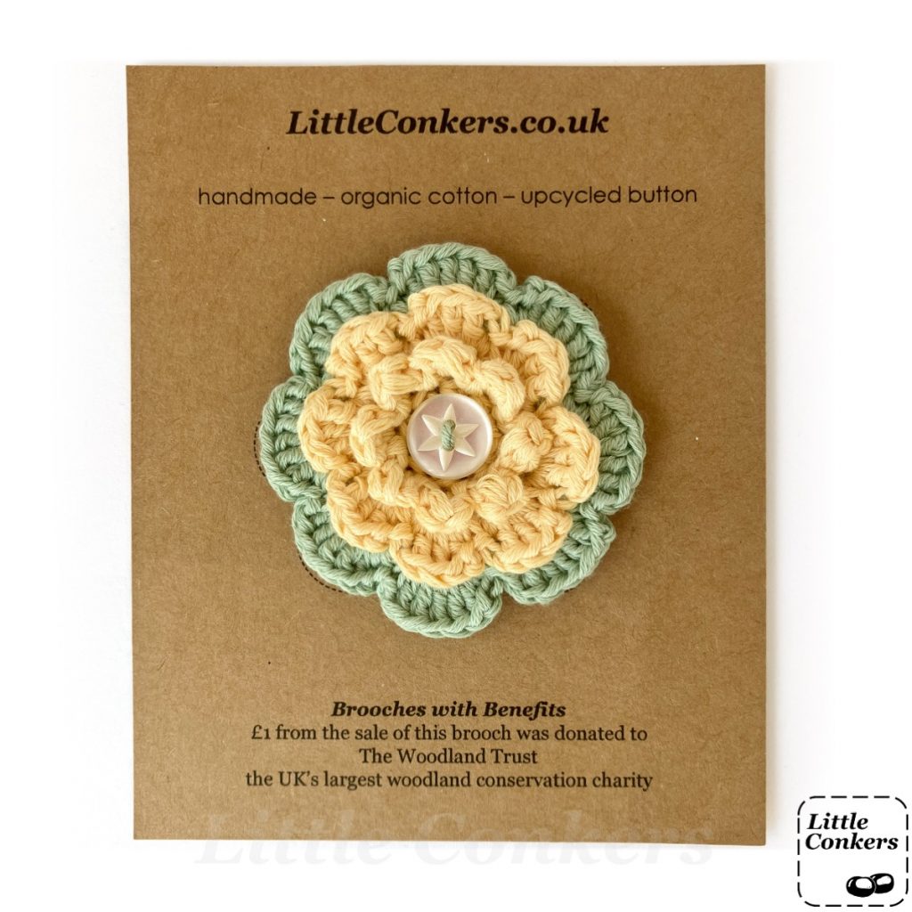 Brooches with Benefits - eco-friendly handmade brooches - Little Conkers