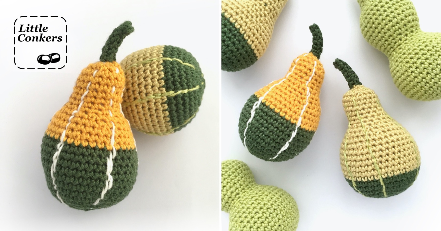 Decorative Pear Gourd Crochet Pattern #2 - Little Conkers