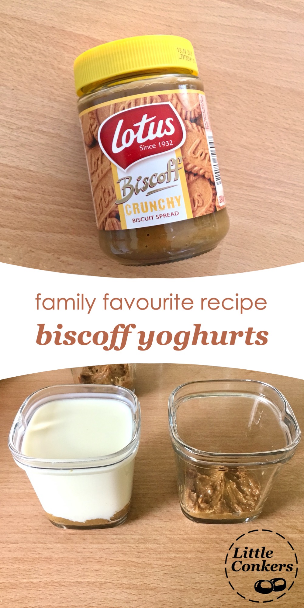 Biscoff Yoghurts Recipe - Little Conkers