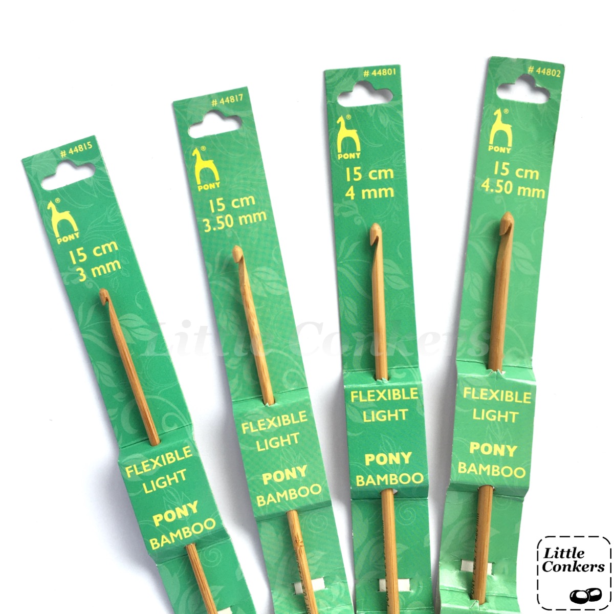 Pony Bamboo Crochet Hooks - Little Conkers