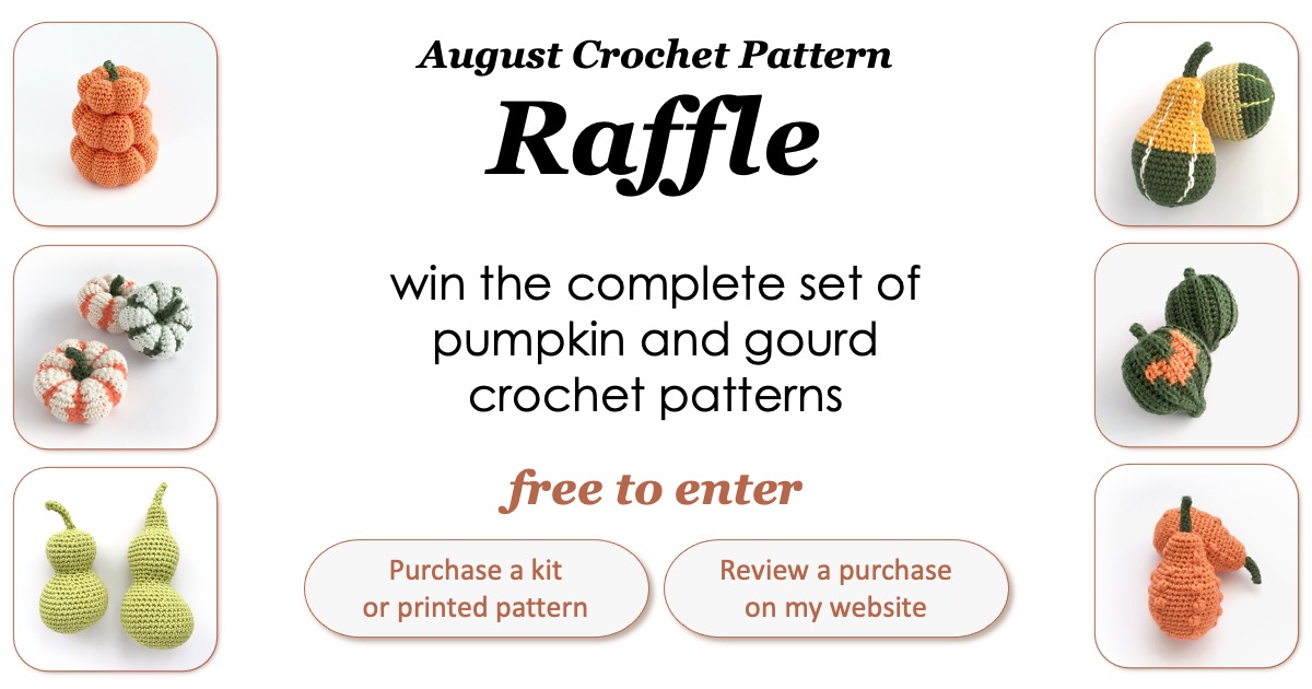 Pumpkin & Gourd Crochet Patterns Raffle - Little Conkers